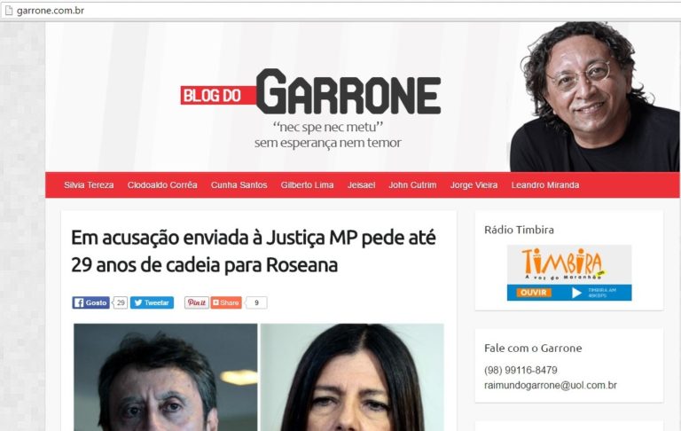 Blog do Garrone em novo endereço - John Cutrim